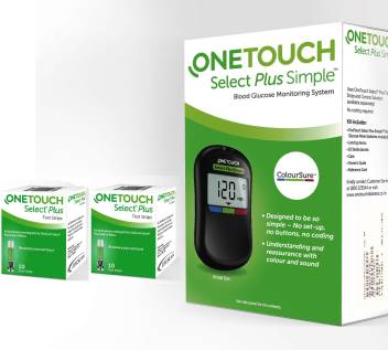 OneTouch Select Plus Simple Glucometer And strips combo – Healkit Singapore