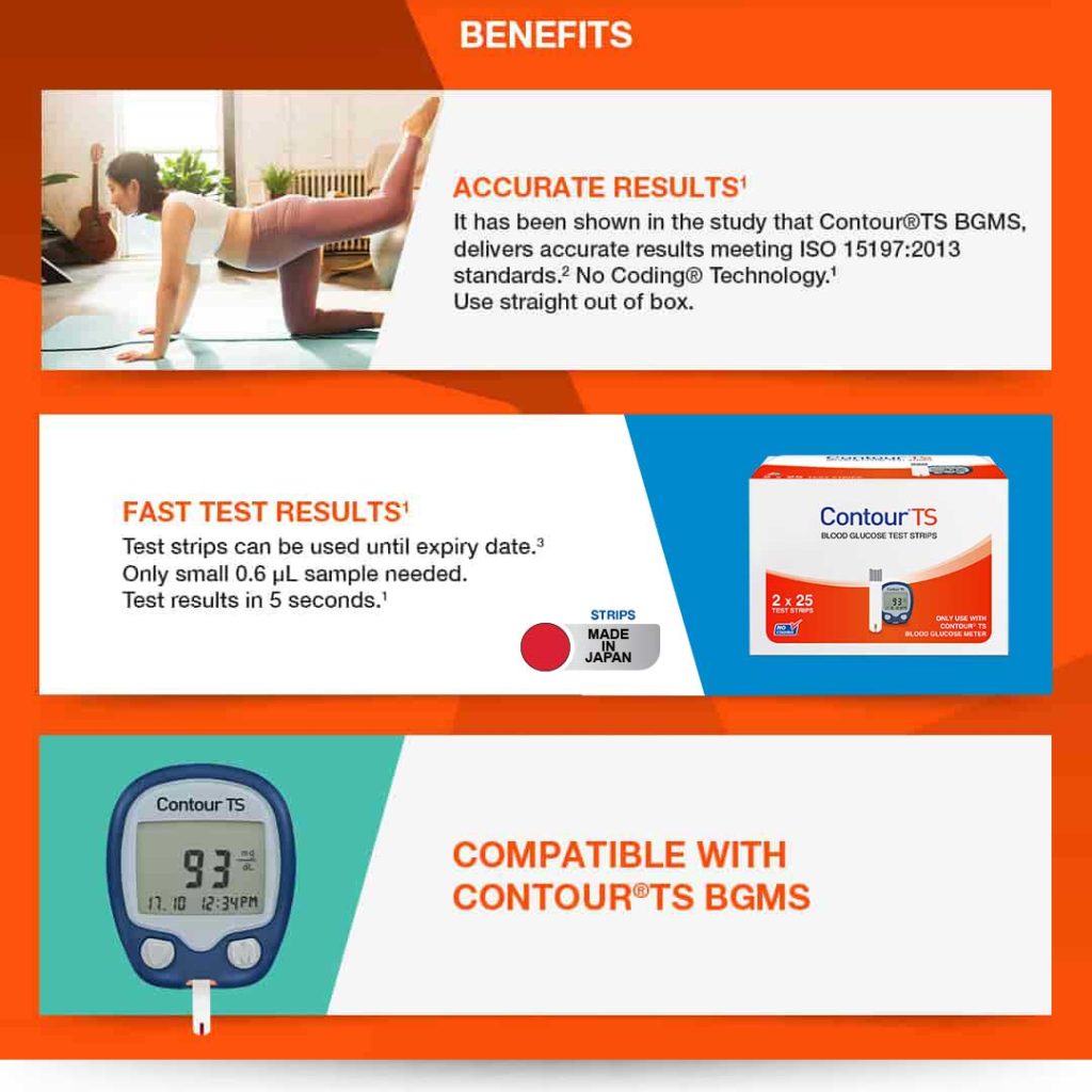 Contour Plus Test Strips (25 Pack) | Compatible & Accurate